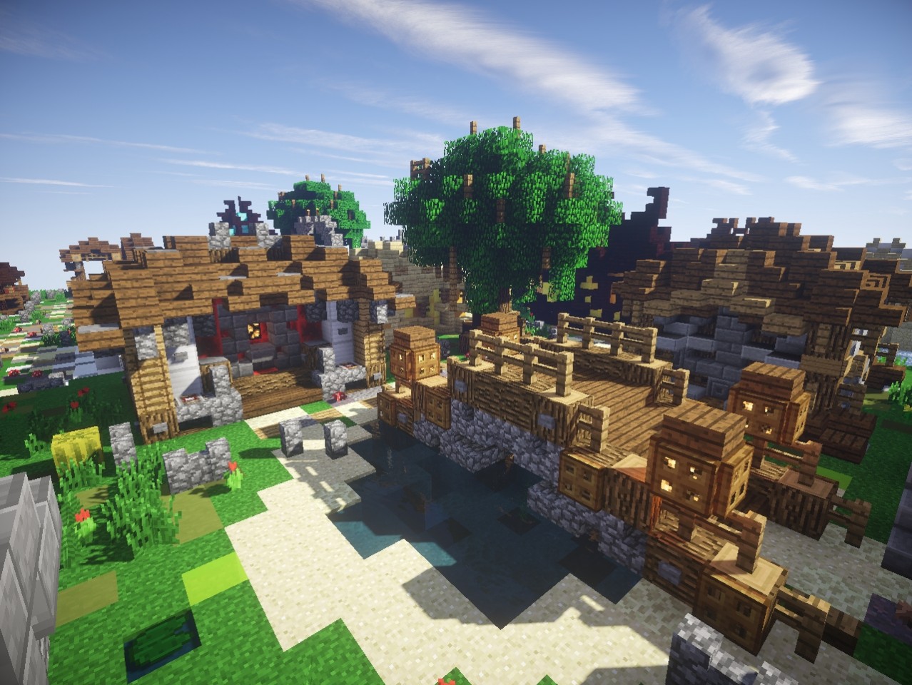 Mad Block || Quests on the skyblock of Land-craft Minecraft Map