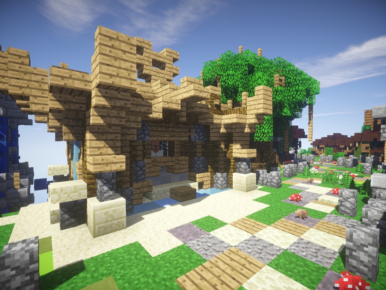 Mad Block || Quests on the skyblock of Land-craft Minecraft Map