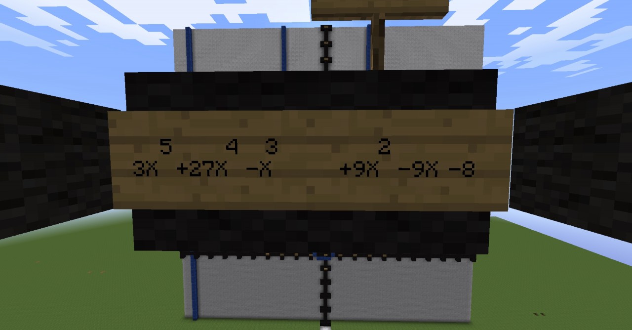 Birthday Polynomial Minecraft Map
