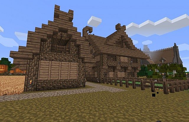 Farm House + Barn Minecraft Map