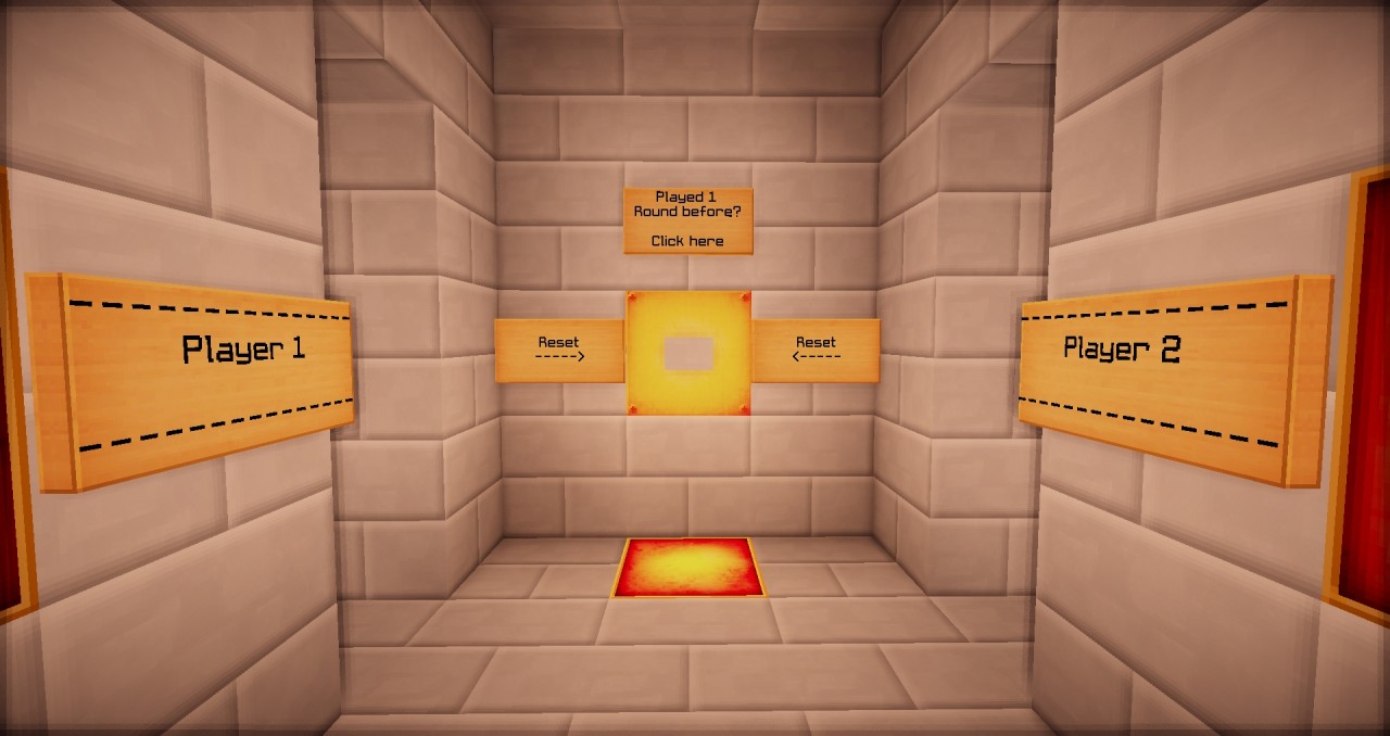 Minecraft Vanilla Command Block 1vs1 Minecraft Map