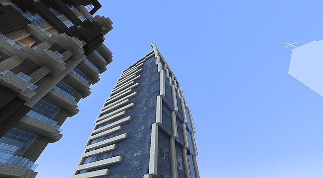 Modern Skyscraper [Oval Tower] Minecraft Map