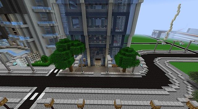 Modern Skyscraper [Oval Tower] Minecraft Map