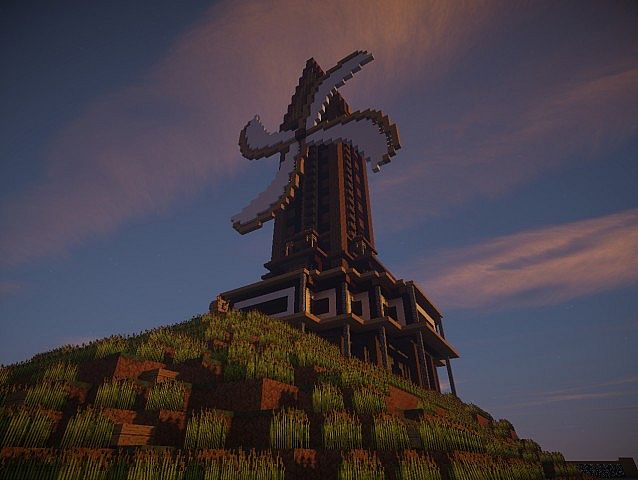 Windmill on a Hill | Alpha DwD Minecraft Map