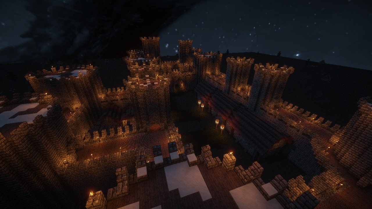 Medieval fortress [at this moment, on flatland] Minecraft Map