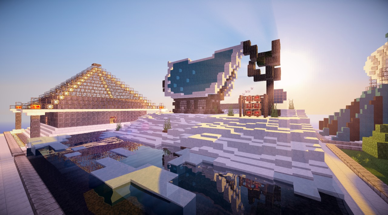 32x32 Plot Nordic Elven House - First Fantasy Build Minecraft Map