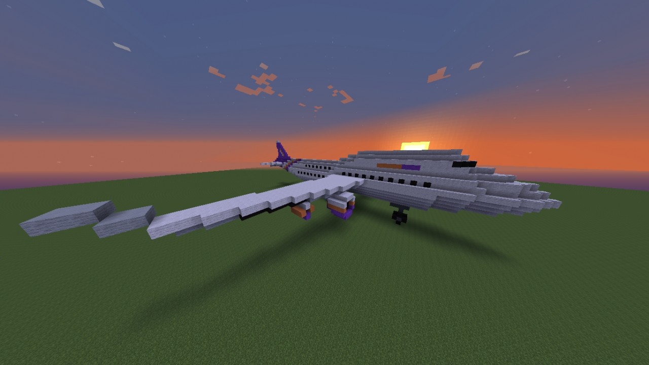 Boeing 747 Jumbo Jet [6th Biggest Plane] DextroBuilds Minecraft Map