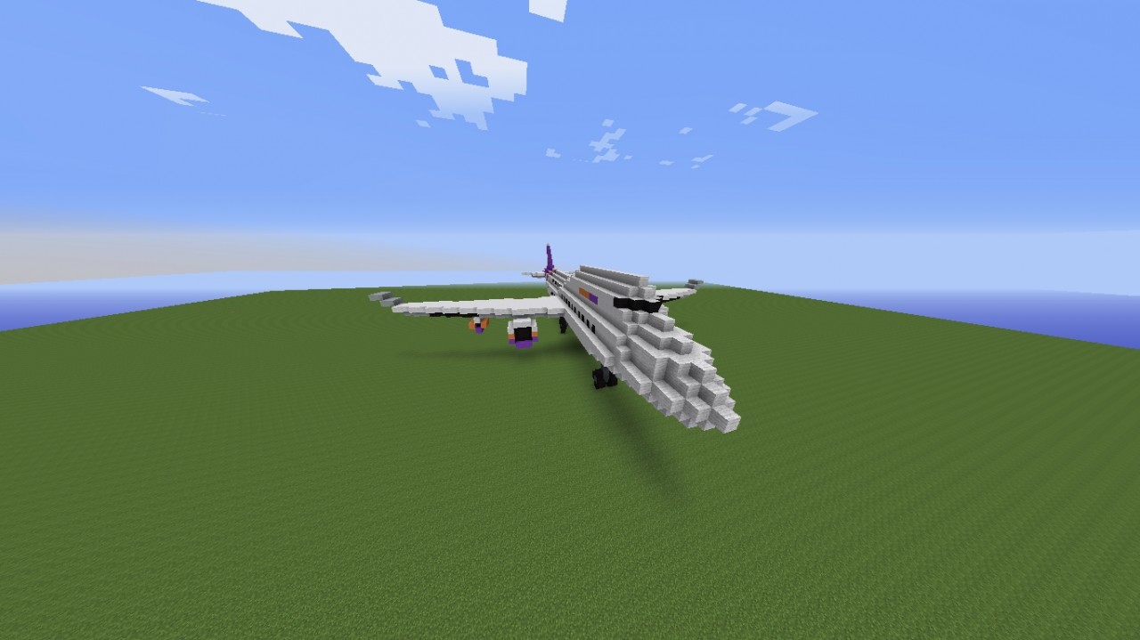 Boeing 747 Jumbo Jet [6th Biggest Plane] DextroBuilds Minecraft Map