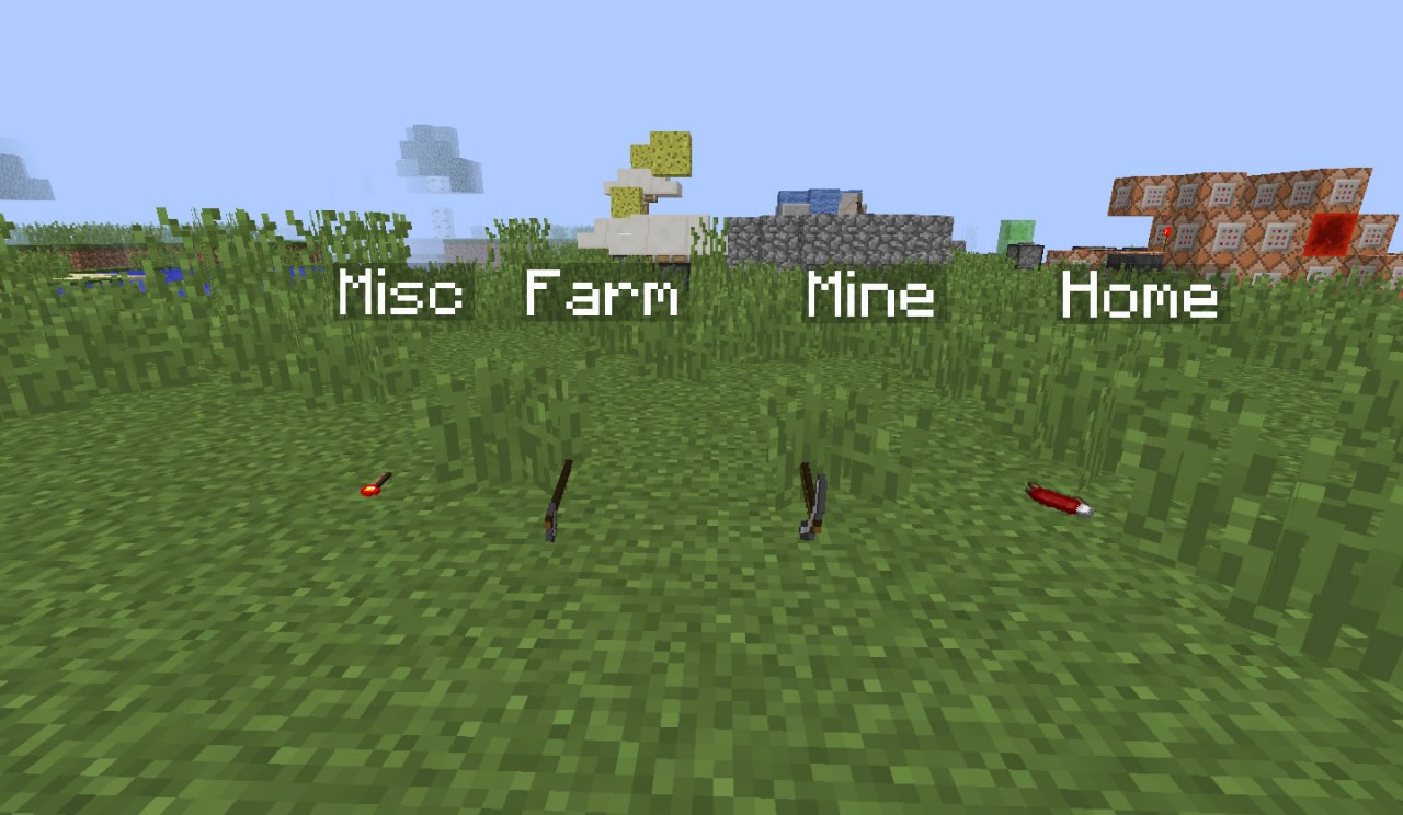 Waypoints redstone mod Minecraft Project