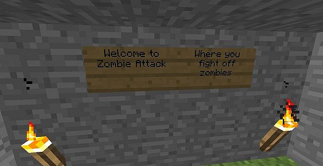 Zombie Attack Minigame Minecraft Map