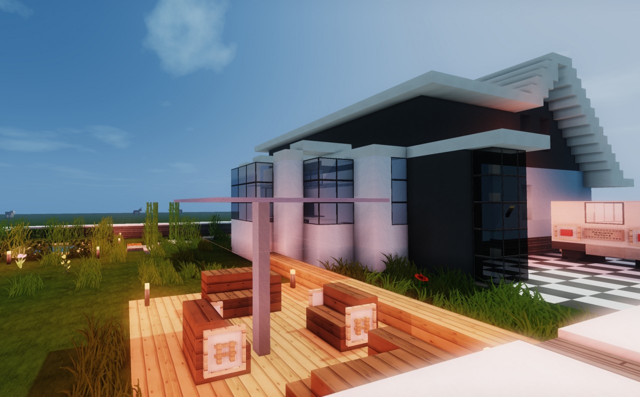 Modern Suburban House Minecraft Map
