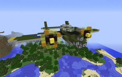 Lockheed P-38G Minecraft Map