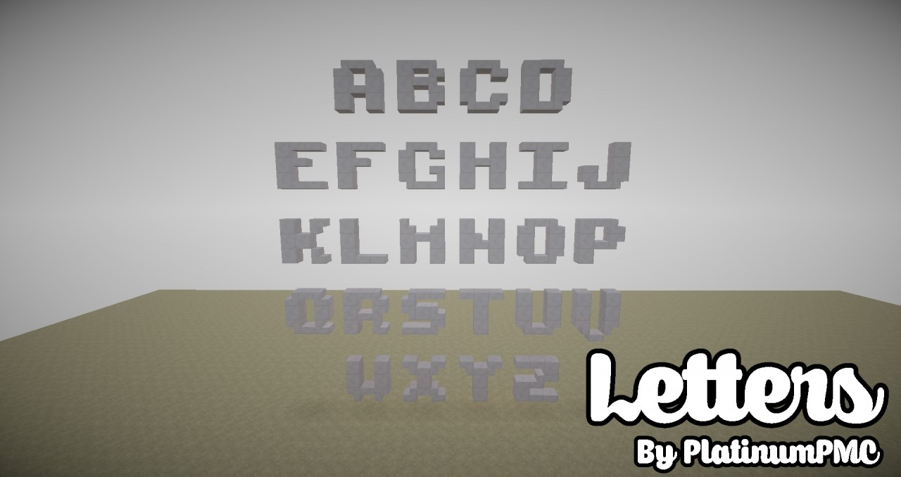 Minecraft Letter Pack Minecraft Project