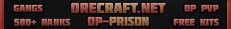 OreCraft Prison Factions SkyBlock SkyWars KitPvP Minecraft Server