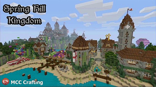 My first world. Spring Hill Kingdom. Colourful Medieval Style Castle ...