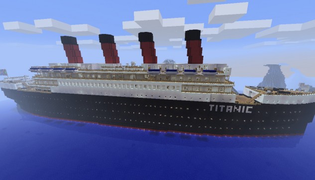 Movable Titanic ship (little bit laggy) Minecraft Map