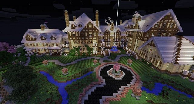 Mansion Halcyon Hall Minecraft Map