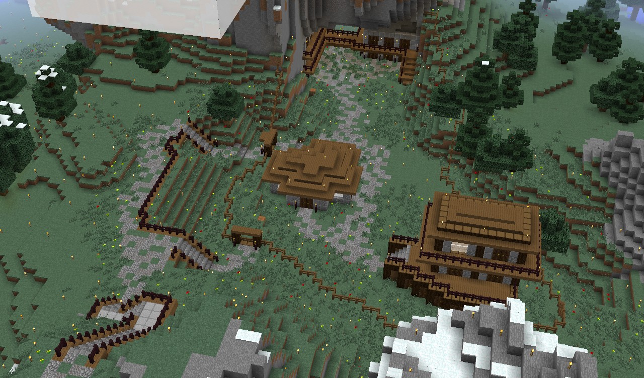 Minecraft Mountain Village Minecraft Map
