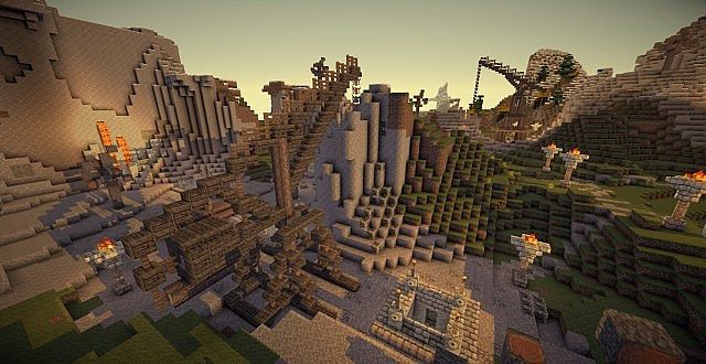 Medieval Mountain Workshop Minecraft Map