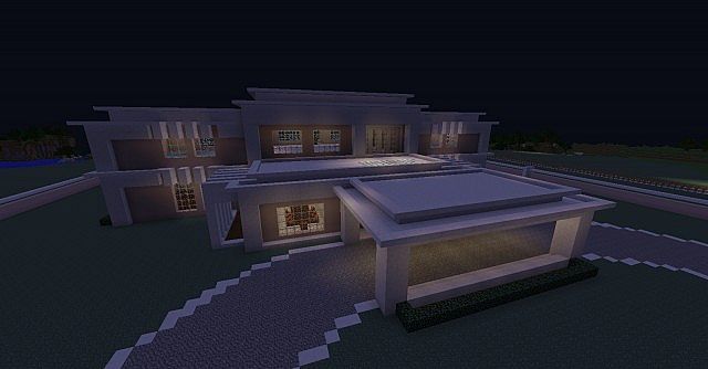 Modern Gated House Minecraft Map