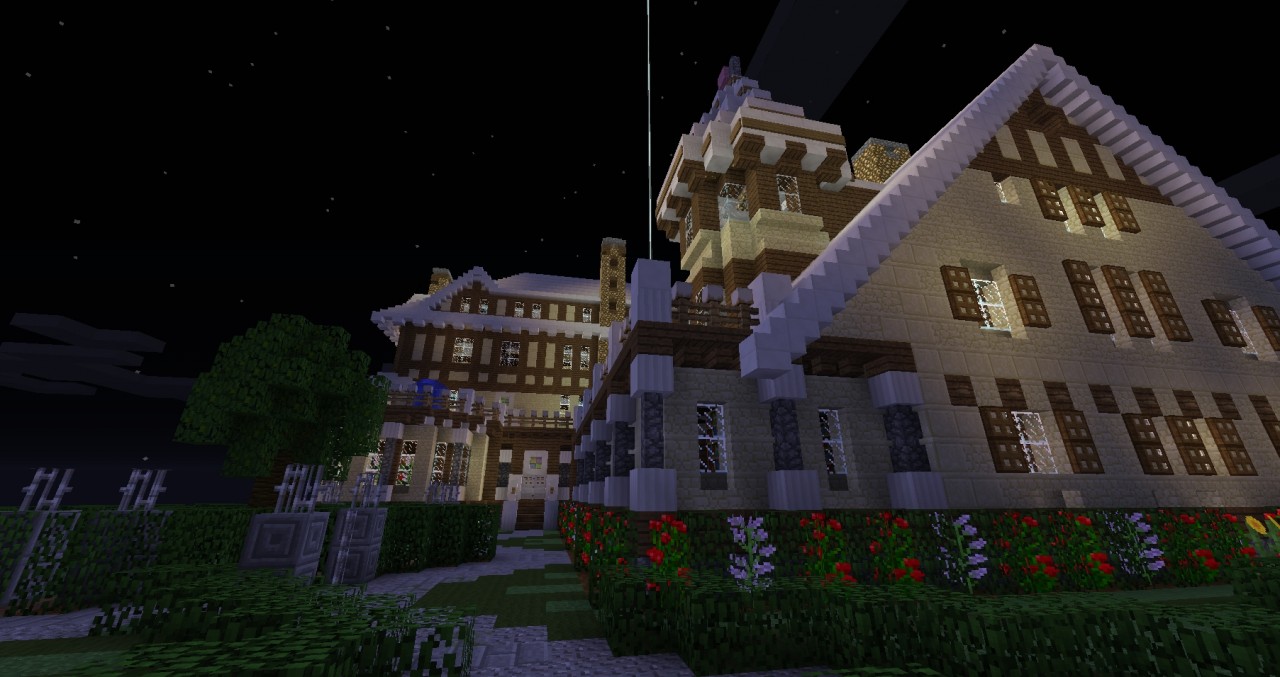 Mansion Halcyon Hall Minecraft Map