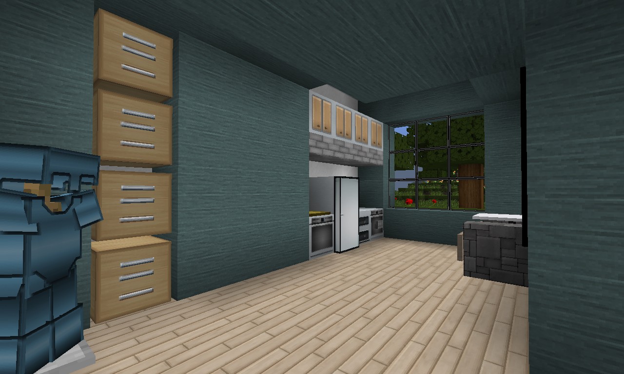 15x15 Modern House Minecraft Map