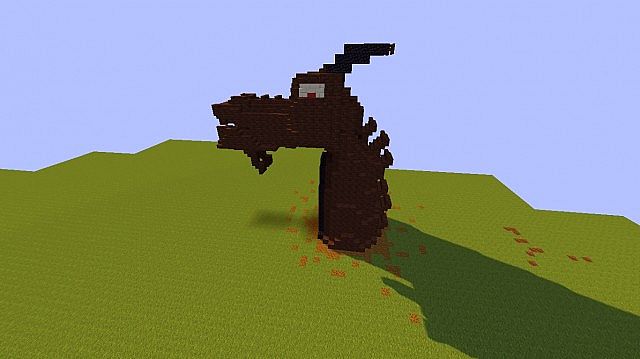 3D Dragon Minecraft Map