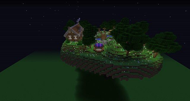 Floating Island Market Spawn Minecraft Map
