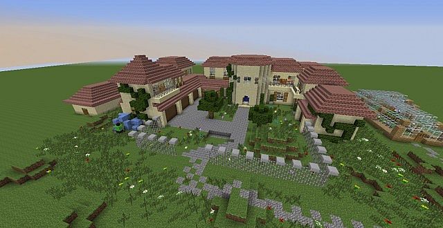 Medium Size Spanish House Minecraft Map