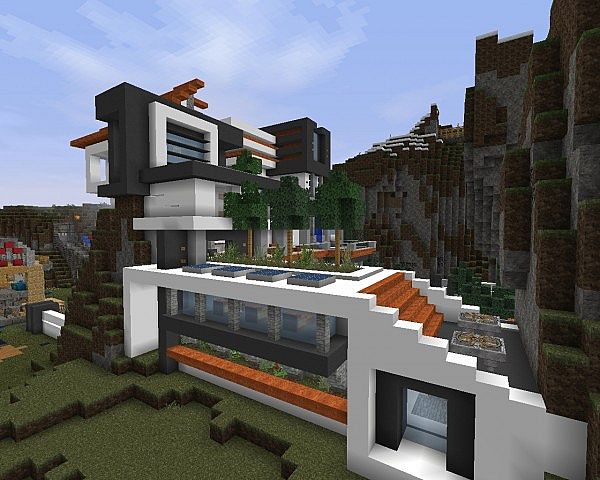 Crazy Modern Mansion Minecraft Map