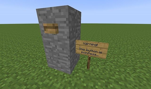 Warning! Pointless Button Minecraft Map