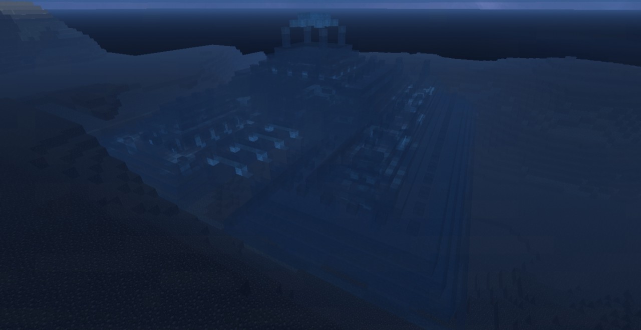 Blue Knight Castle + Ocean Temple Minecraft Map