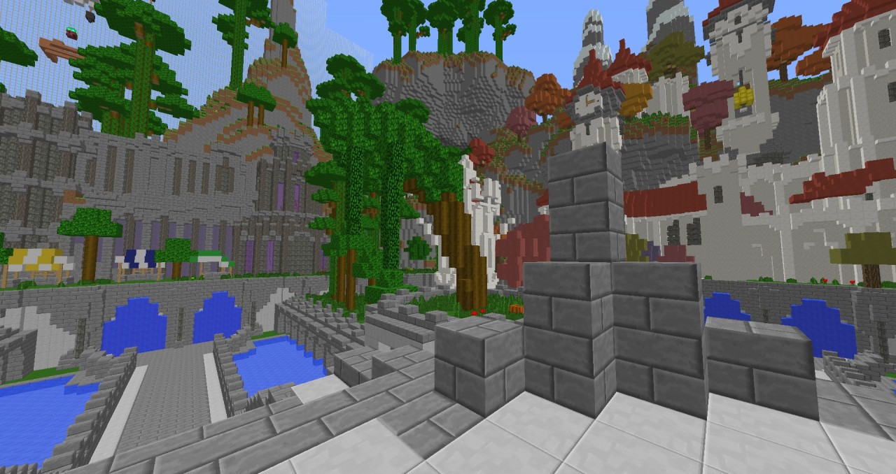 Large Hub Spawn Minecraft Map