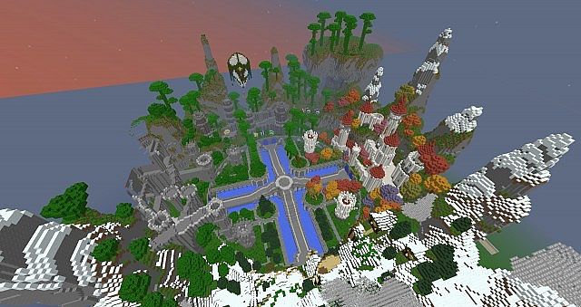 Large Hub Spawn Minecraft Map