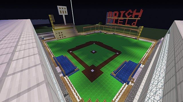 Base ball Stadium + epic city Minecraft Map