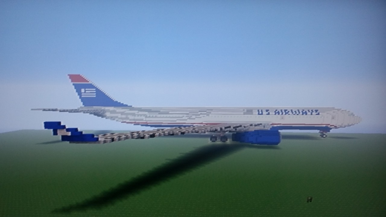 Airbus A330 - 200 (US Airways ) Minecraft Map