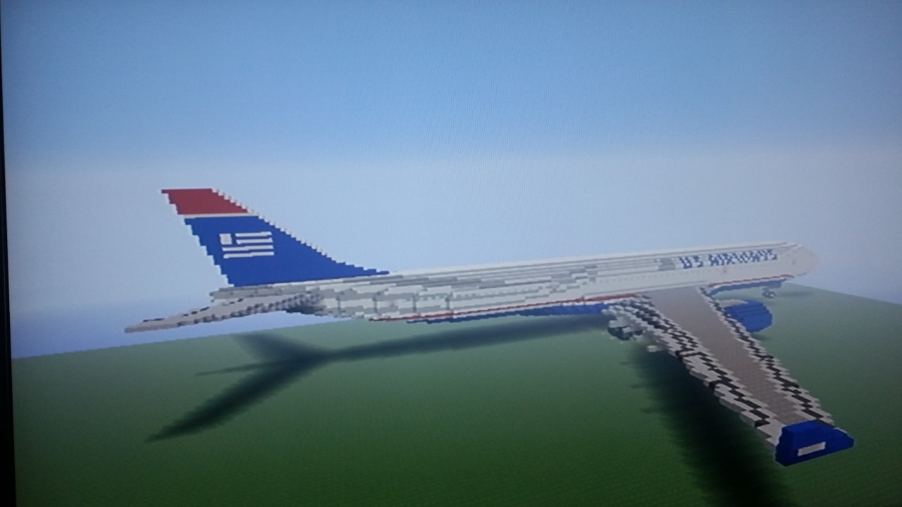 Airbus A330 - 200 (US Airways ) Minecraft Map