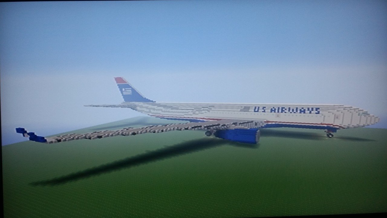 Airbus A330 - 200 (US Airways ) Minecraft Map