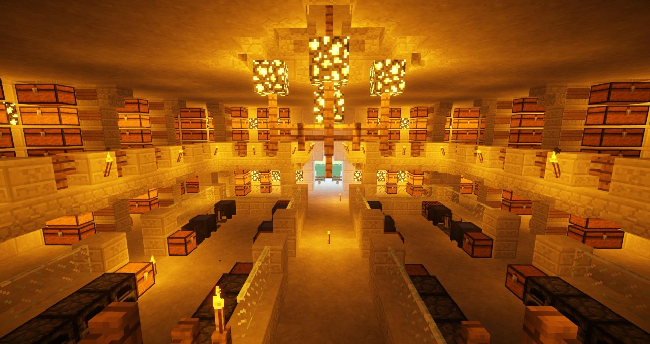 29x29 600 Chest Base Download Minecraft Map