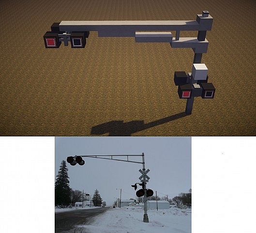 US Railroad Crossing Signals | Realistic [+Schematic] Minecraft Map