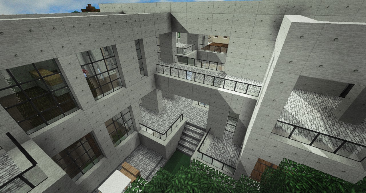 "2 by 2" Pit House Complex Minecraft Map