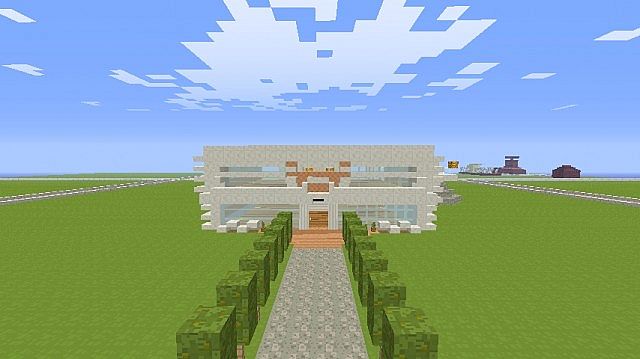 Modern Orange House Minecraft Map