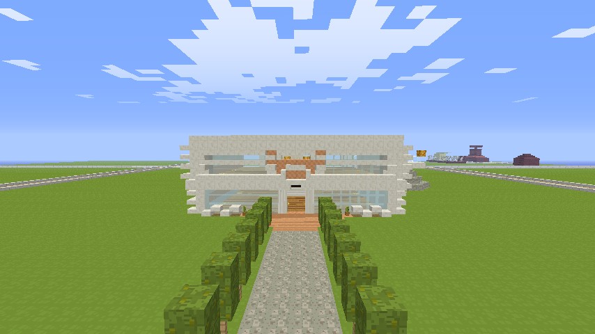 Modern Orange House Minecraft Map