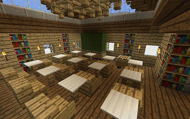 School & Library Minecraft Map