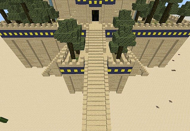Hanging Gardens of Babylon and Ishtar Gate Minecraft Map