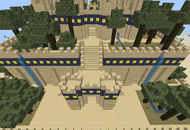 Hanging Gardens of Babylon and Ishtar Gate Minecraft Map