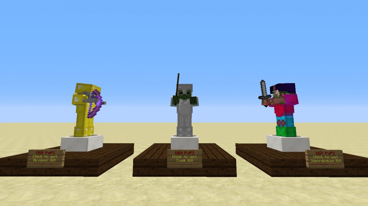 Kit PvP Signs in Vanilla Minecraft 1.8! Minecraft Map