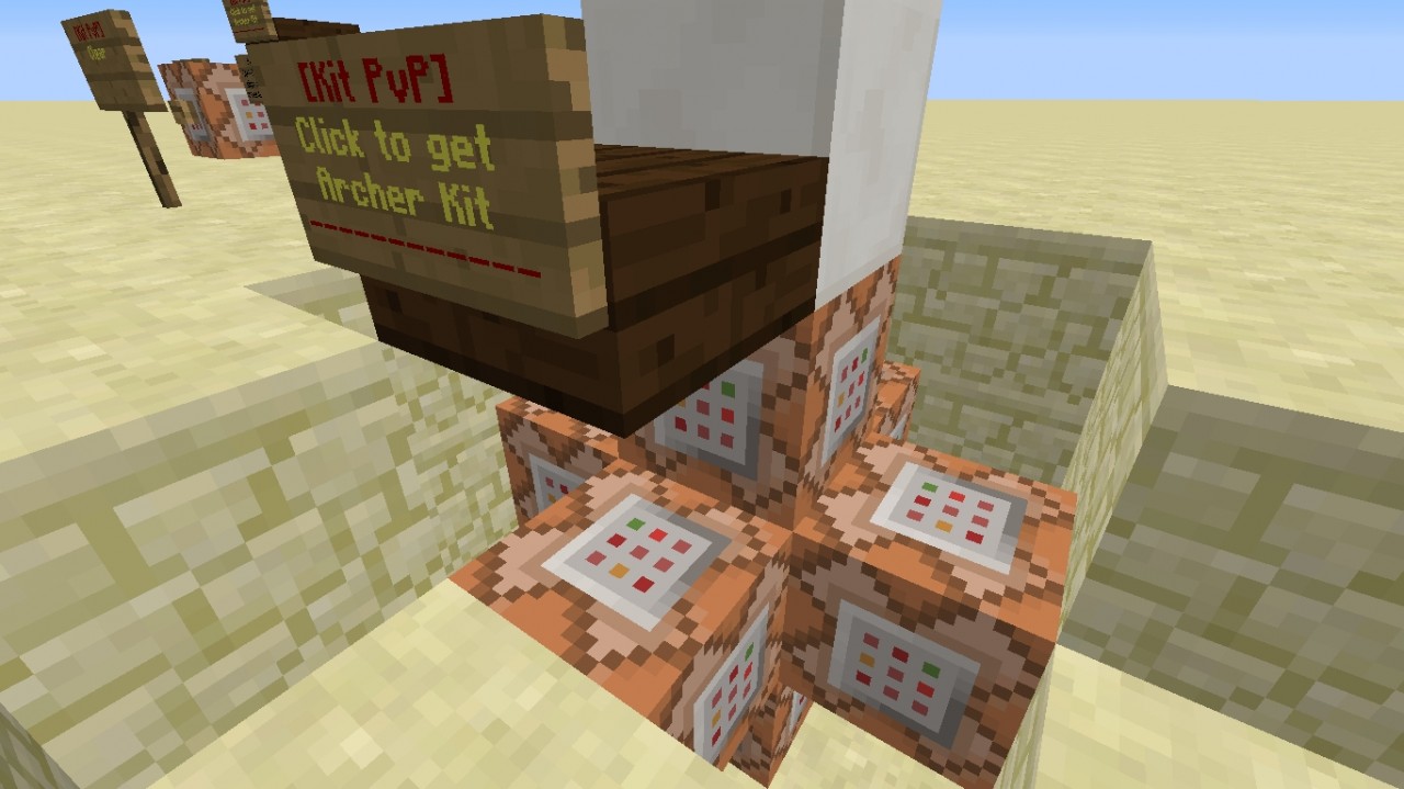 Kit PvP Signs in Vanilla Minecraft 1.8! Minecraft Map