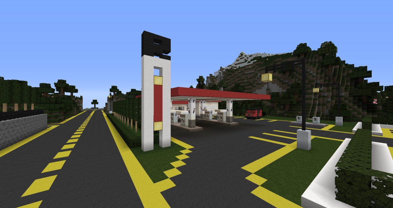 Gas station Minecraft Map