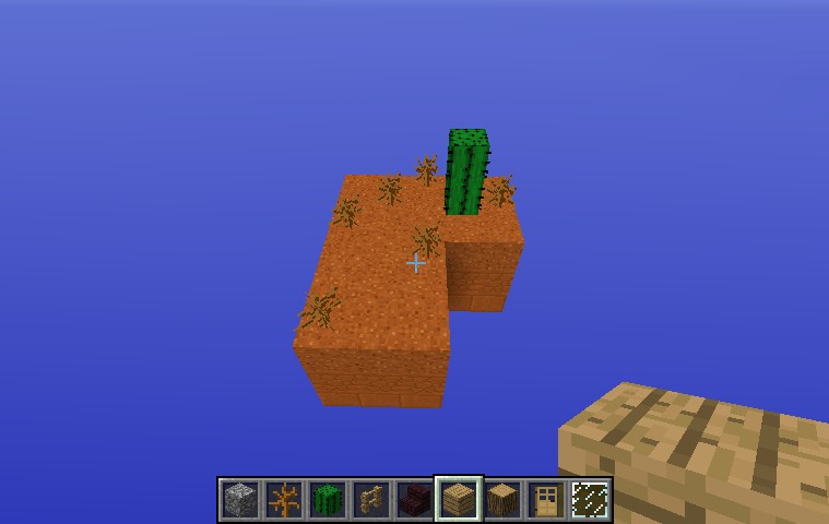 sky block with biomes Minecraft Map